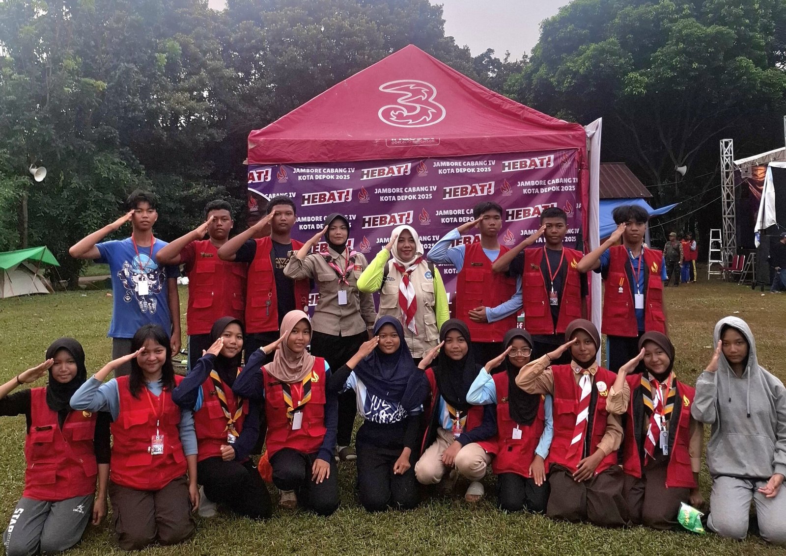 SMPN 29 Depok Perkuat Pendidikan Karakter di Jambore Cabang Kota Depok